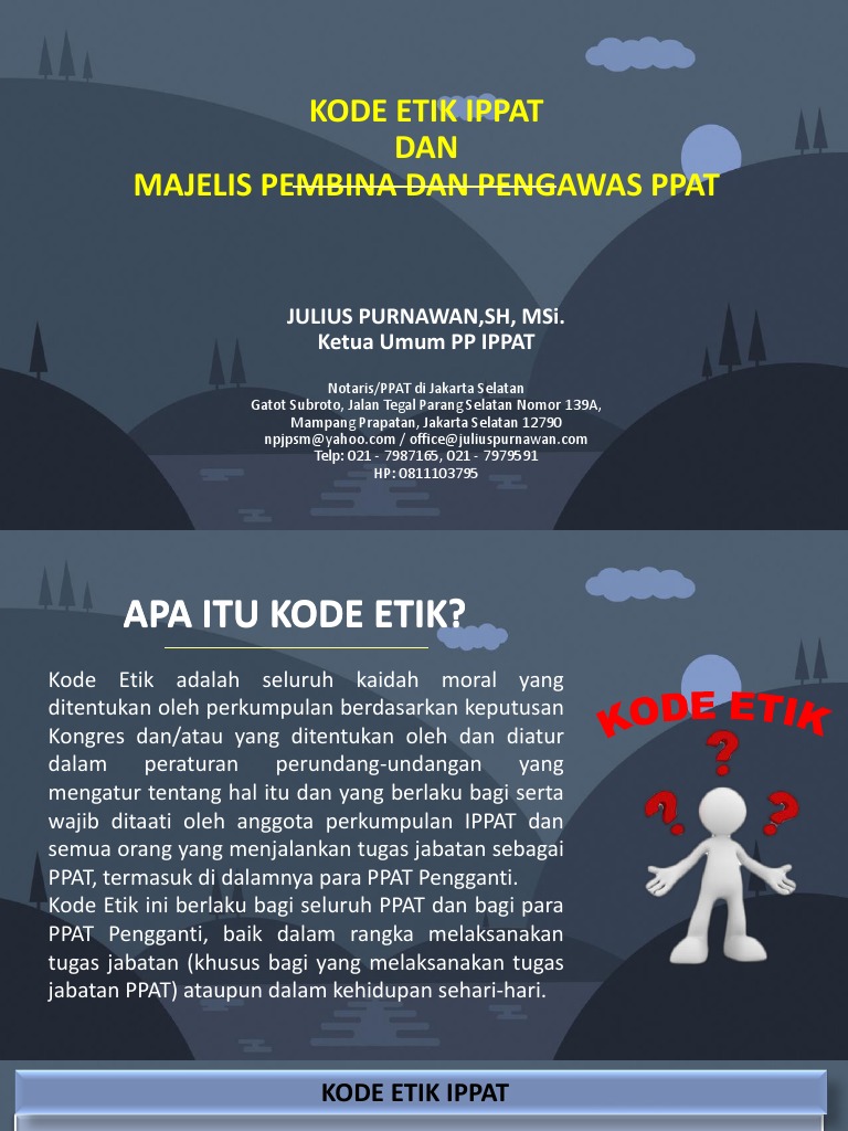 Kode Etik PPAT | PDF
