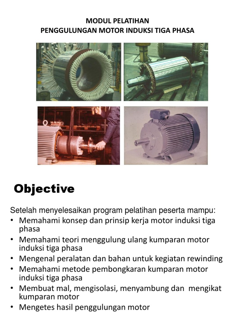 Menggulung Kumparan Dan Perawatan Motor Induksi | PDF