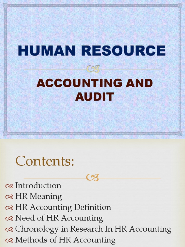 Assessing Human Capital: An Analysis of Human Resource Accounting and ...