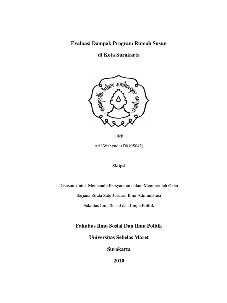 Rumah Susun | PDF