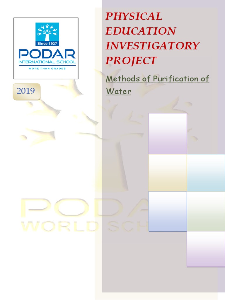 Physical Education Investigatory Project: Methods of Purification of ...