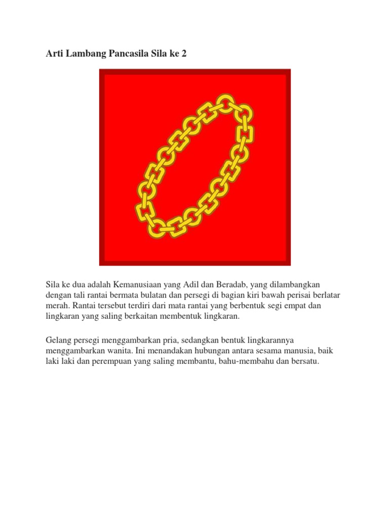 Arti Lambang Pancasila Sila Ke 2 | PDF | Ilmu Sosial | Sejarah