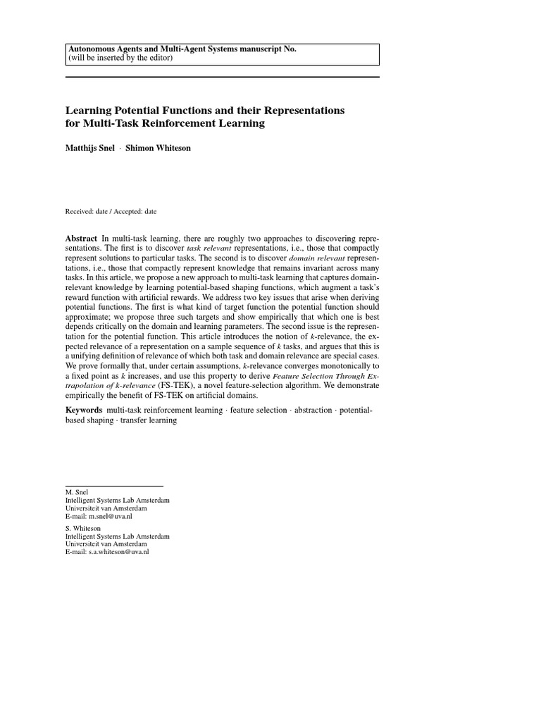 Learning Potential Functions and Their R PDF | PDF | Mathematical ...