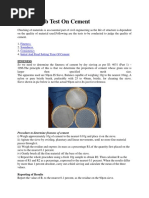 Is Code For Cement Test | PDF