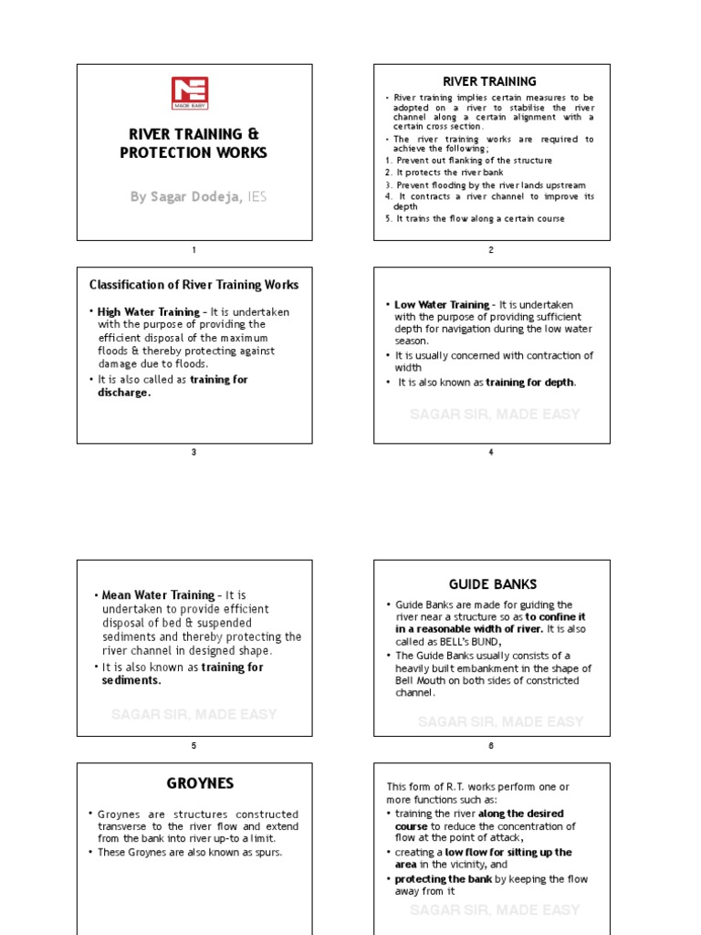 River Training Works | PDF | River | Levee