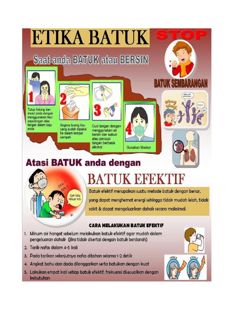 Print Cara Batuk Efektif Word | PDF
