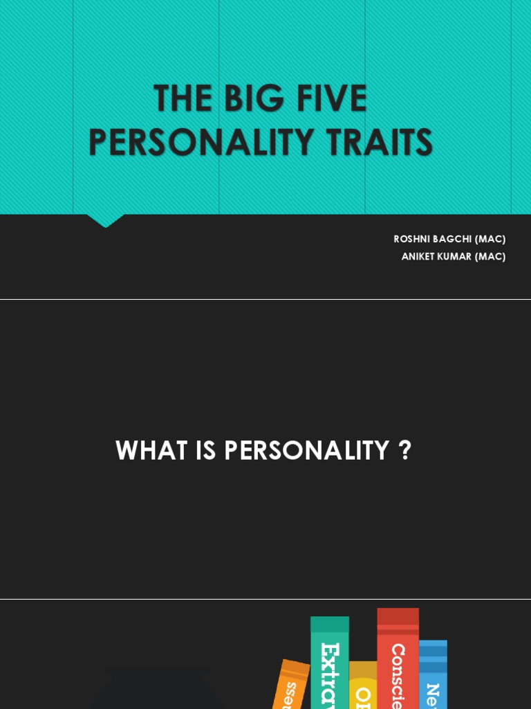 The Big Five Personality Traits | PDF | Action (Philosophy ...