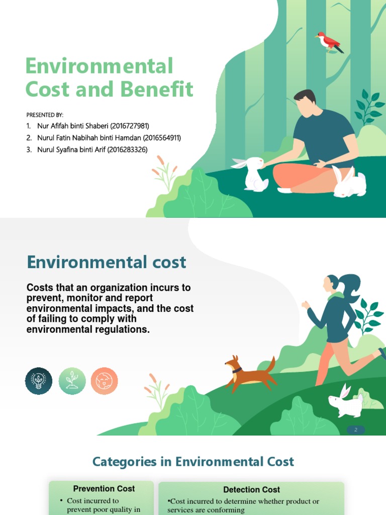 Enviromental Cost and Benefit | PDF | Sustainable Business | Cost