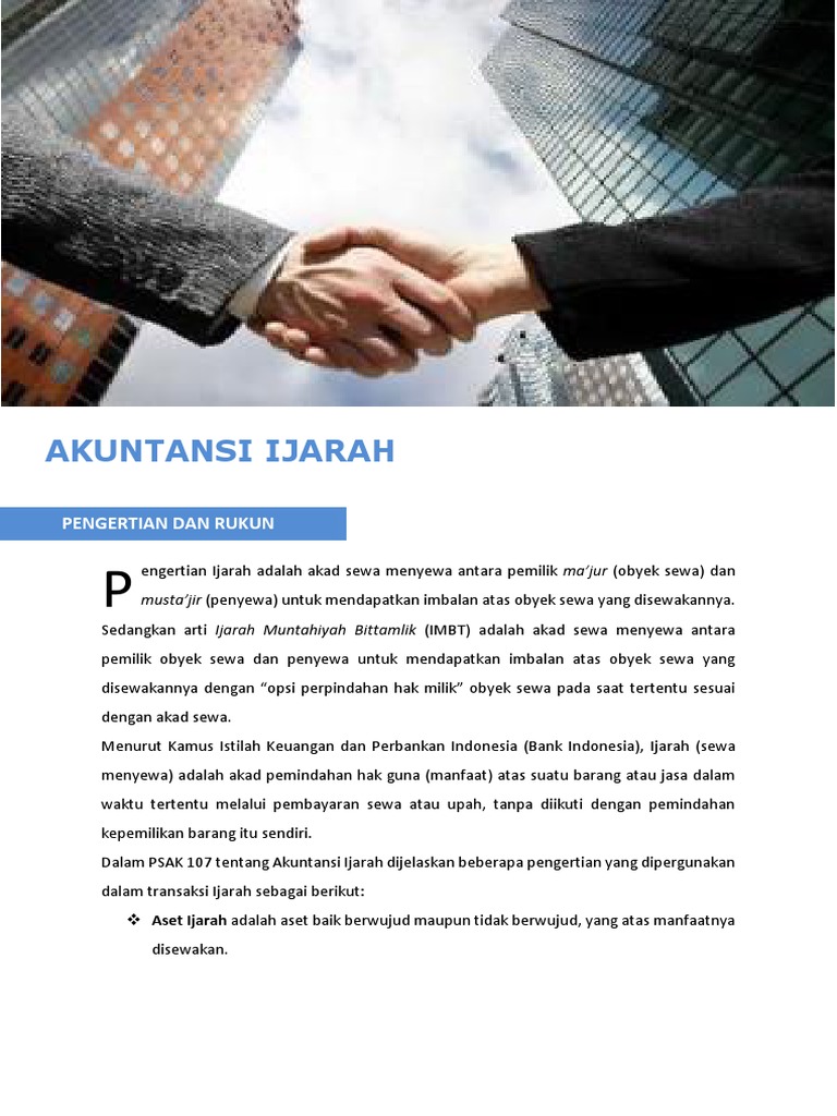 Fix Modul 5. Akuntansi Ijarah PDF | PDF