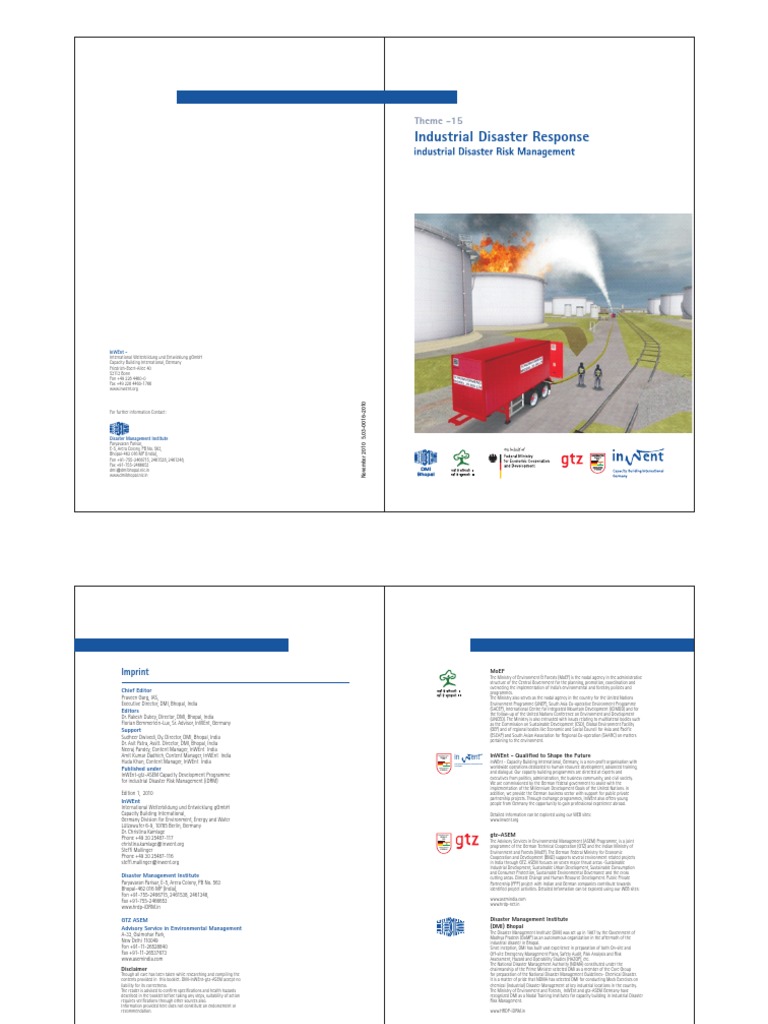 Industrial Disaster Risk Management | PDF | Emergency | Emergency ...
