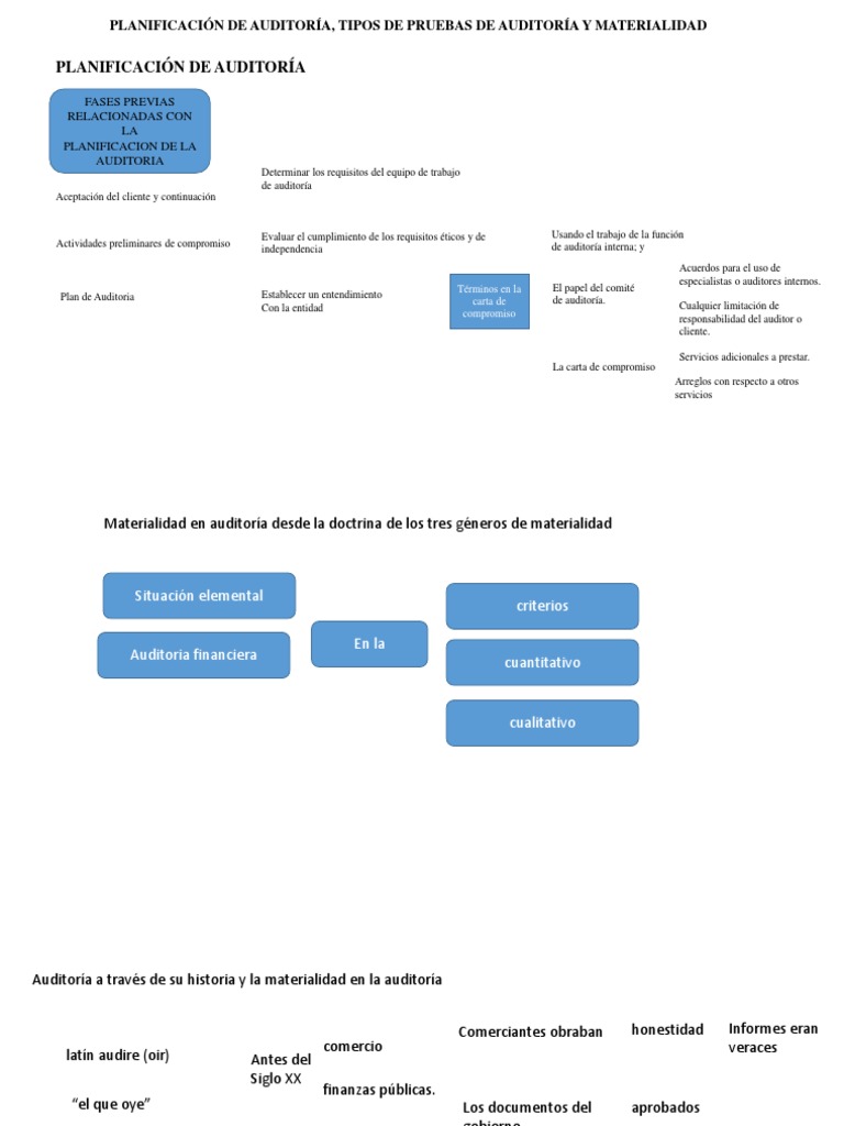 Materialidad | PDF | Auditoría | Planificación