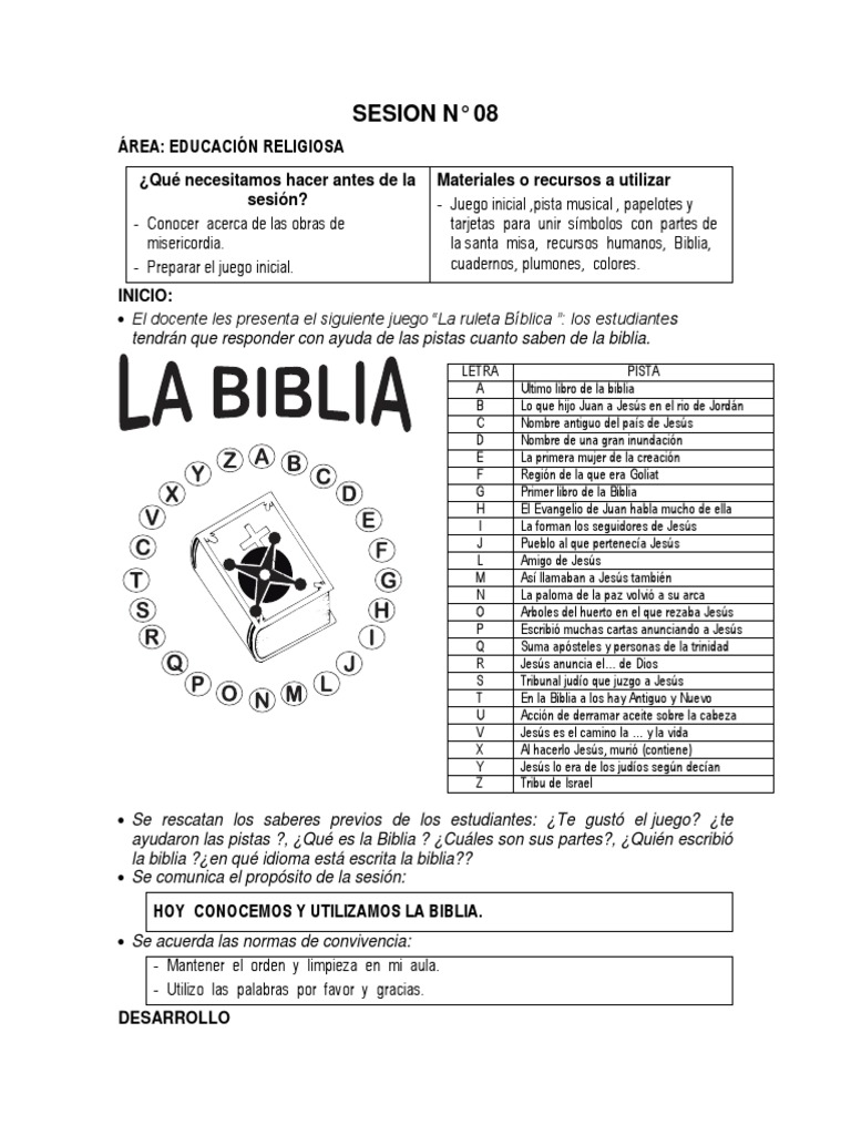 Actividades Bíblicas para Niños | PDF | Biblia | Viejo Testamento