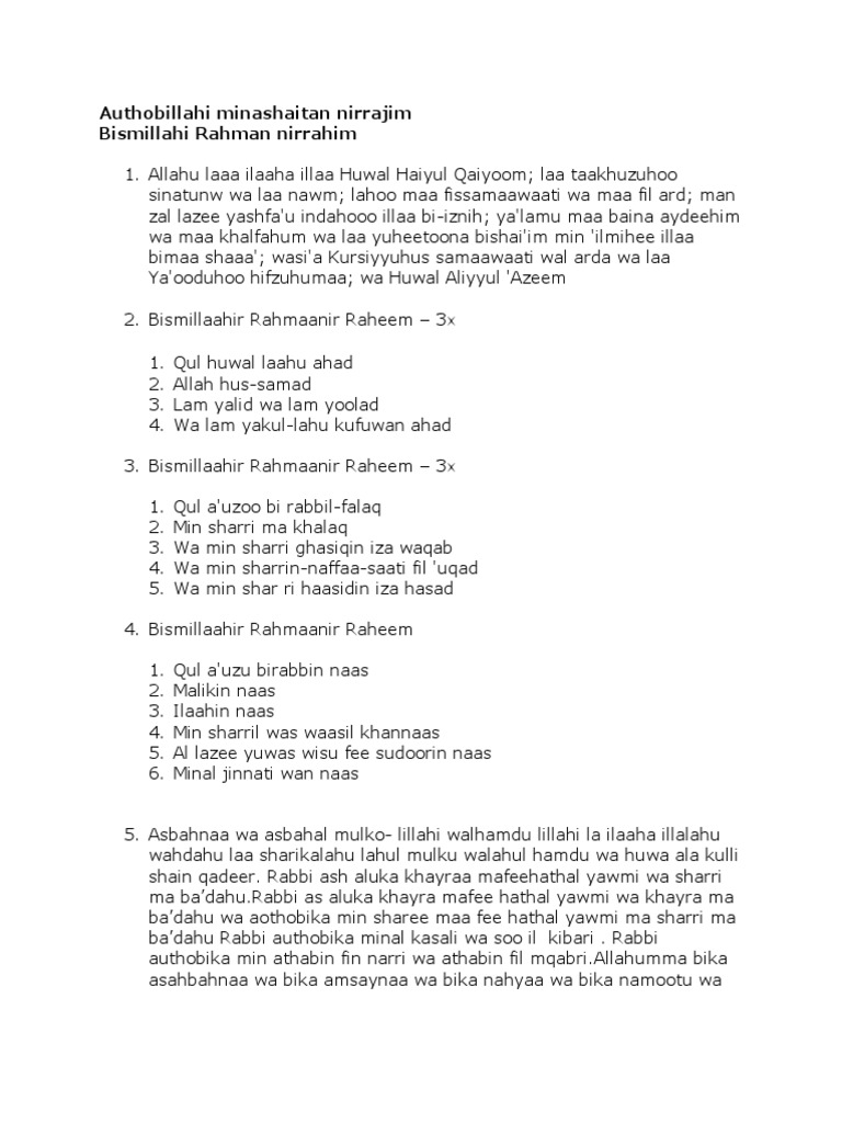 Daily Islamic prayers | PDF