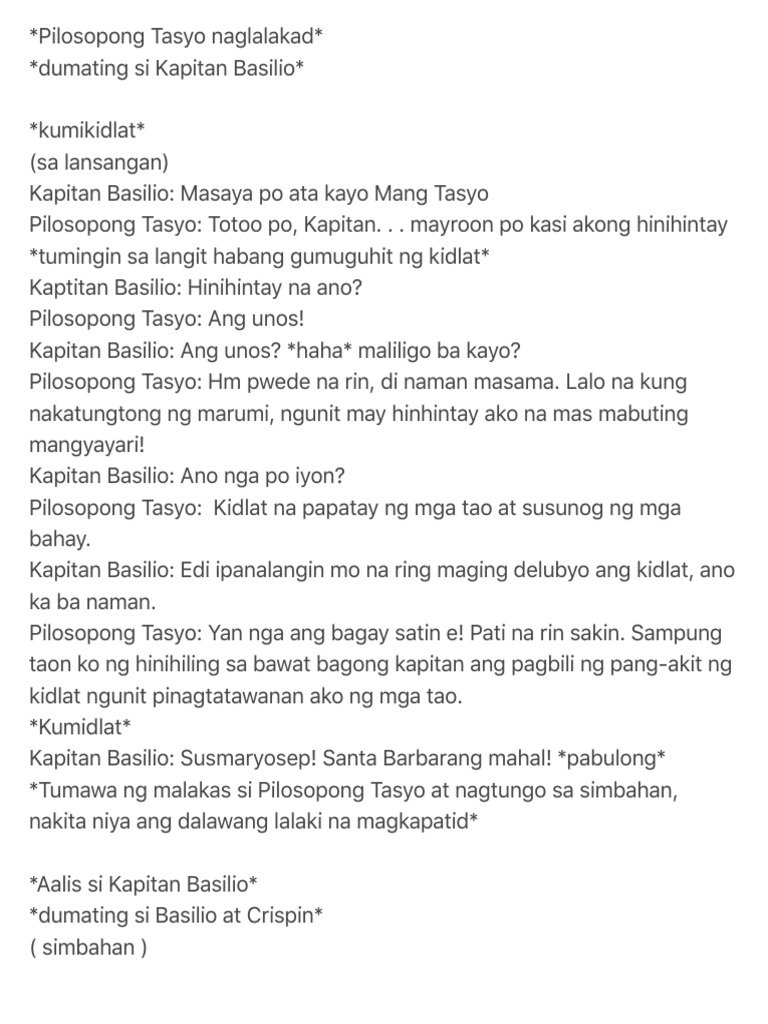 Pilosopong Tasyo Naglalakad | PDF