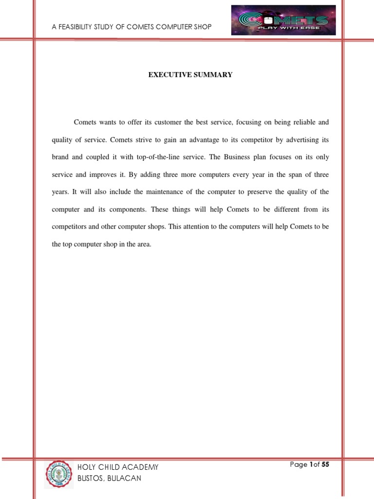 Final Feasibility Study | PDF | Internet | Retail