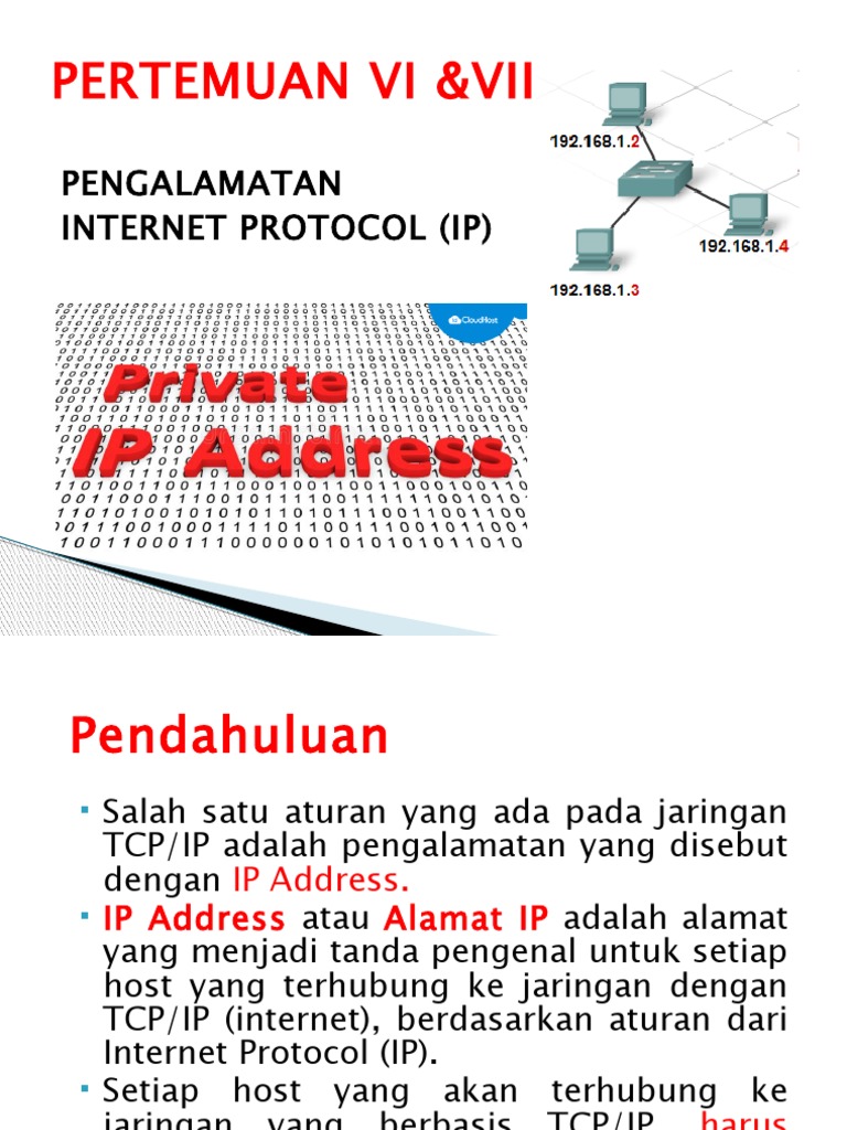 Pengalamatan Internet Protokol (IP) | PDF | Komputer