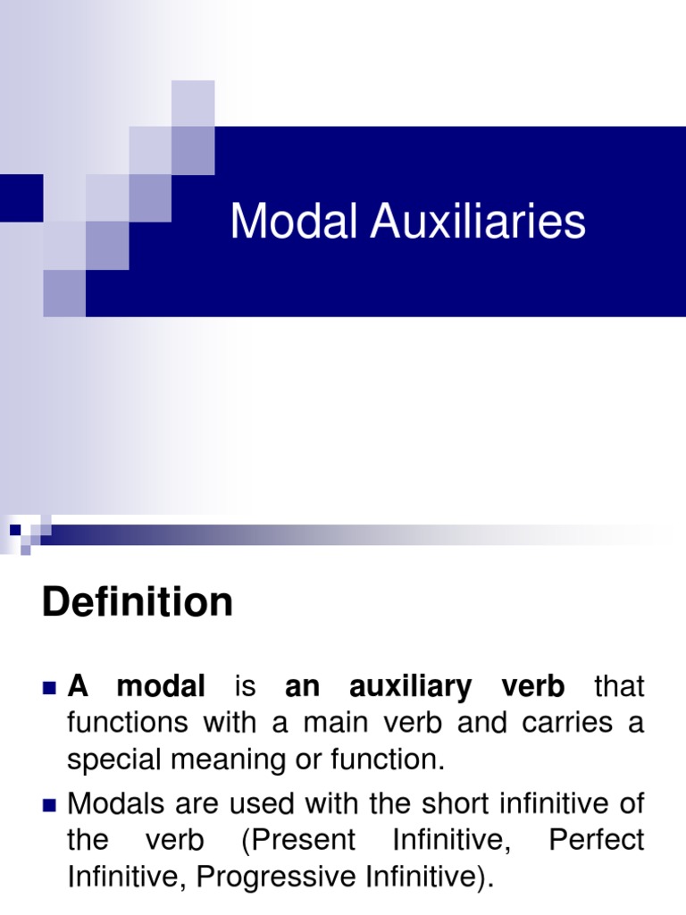 Modal Auxiliaries | Download Free PDF | Grammar | Syntax