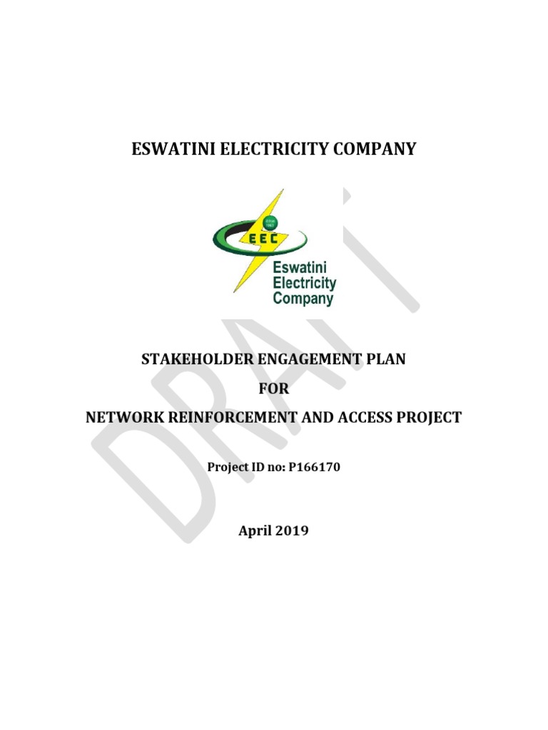 Stakeholder Engagement Plan SEP Network Reinforcement and Access ...
