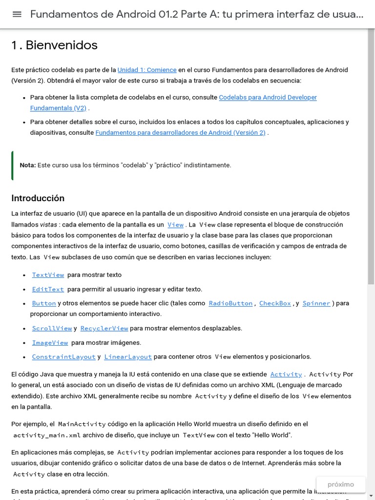 Fundamentos de Android 01.2 Parte A - Tu Primera Interfaz de Usuario ...