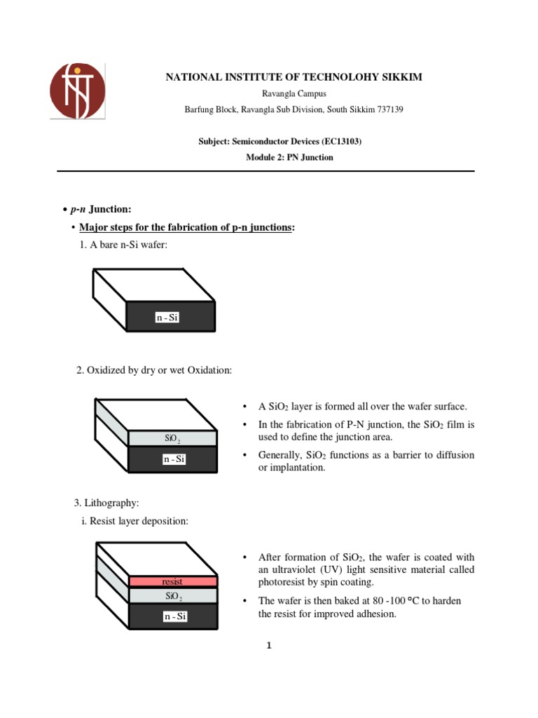 Semiconductor Devices-Module-2 PDF | PDF | P–N Junction | Condensed Matter Physics