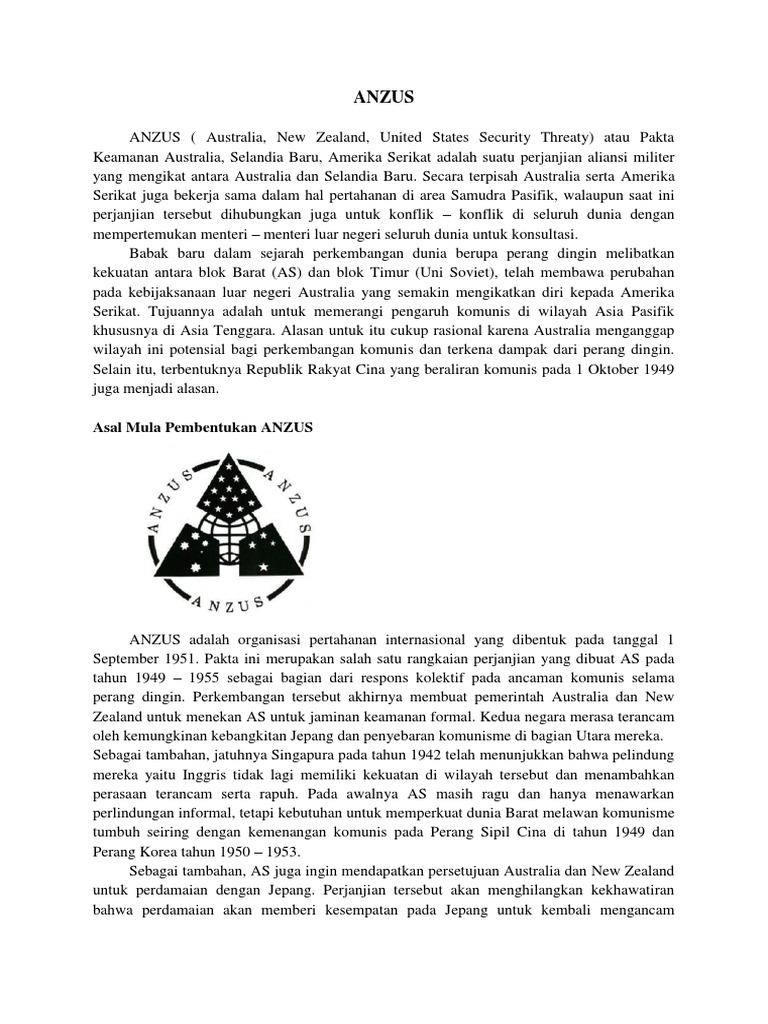 ANZUS | PDF