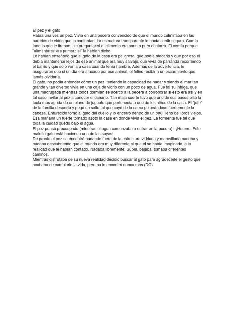 El Pez y El Gato | PDF | Adultos jóvenes