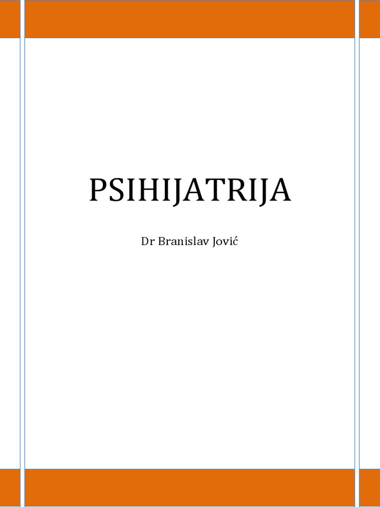 PSIHIJATRIJA | PDF