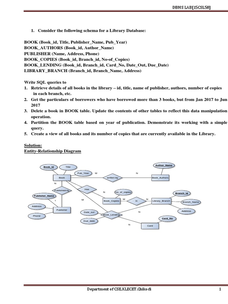Lab Programs of DBMS | PDF | Databases | Information Science Lab Programs of DBMS | PDF | Databases | Information Science