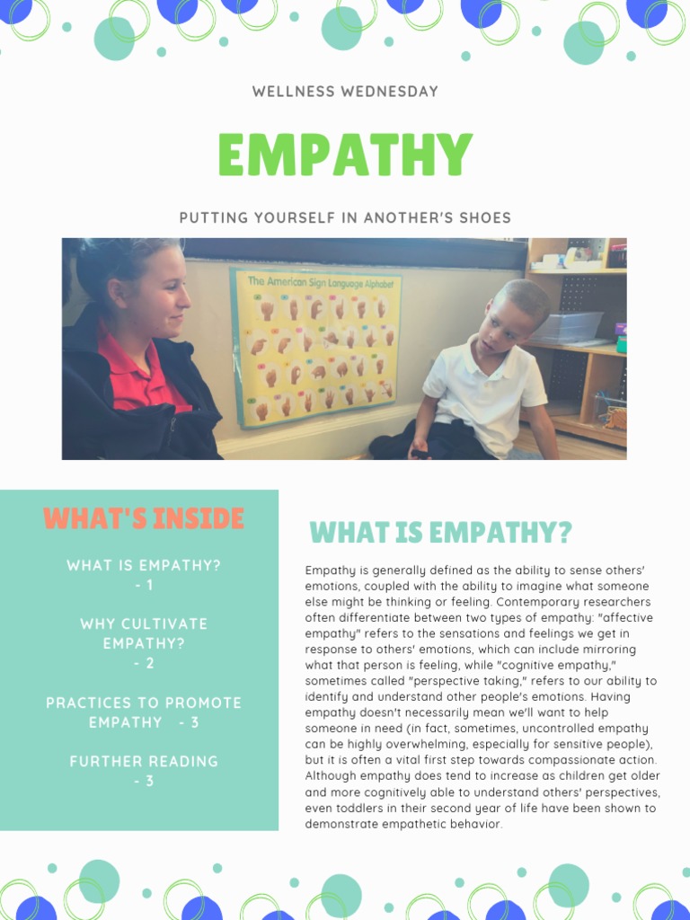 Wellness Wednesday | PDF | Empathy | Action (Philosophy)