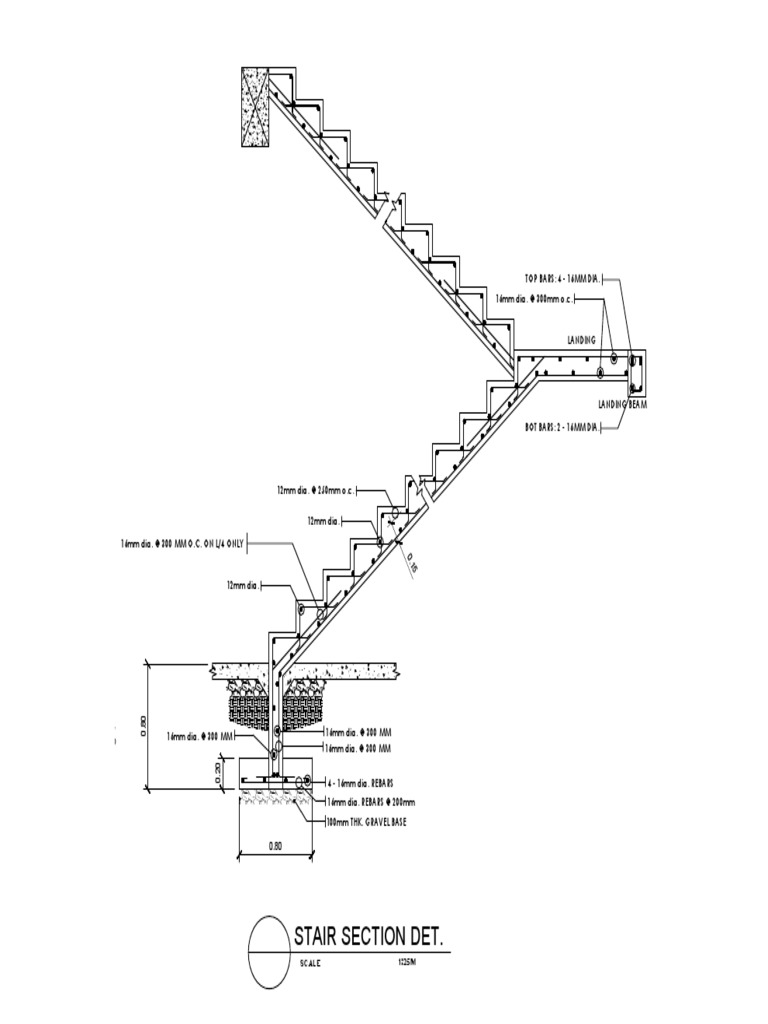 Stair Reinforcement Details | PDF