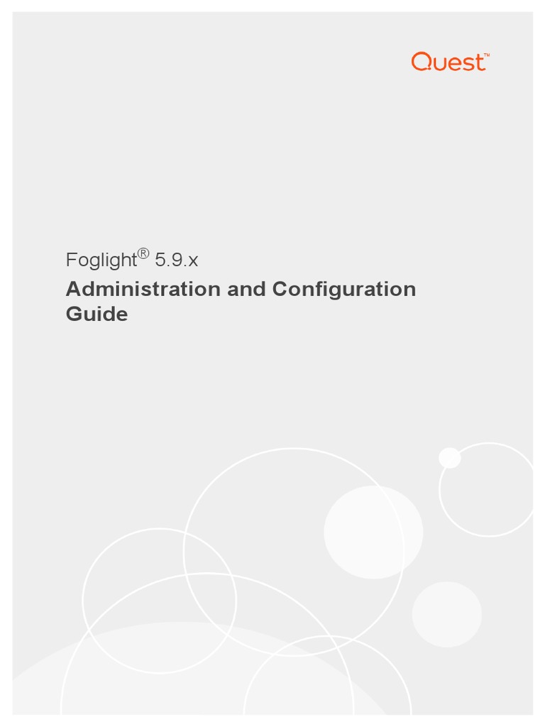 Foglight 5.9.x AdminAndConfigGuide | PDF | Proxy Server | Command Line Interface