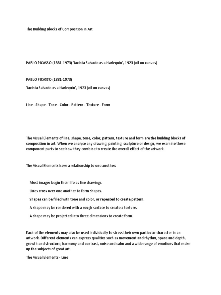 The Building Blocks of Composition in Art | PDF | Pattern | Composition ...