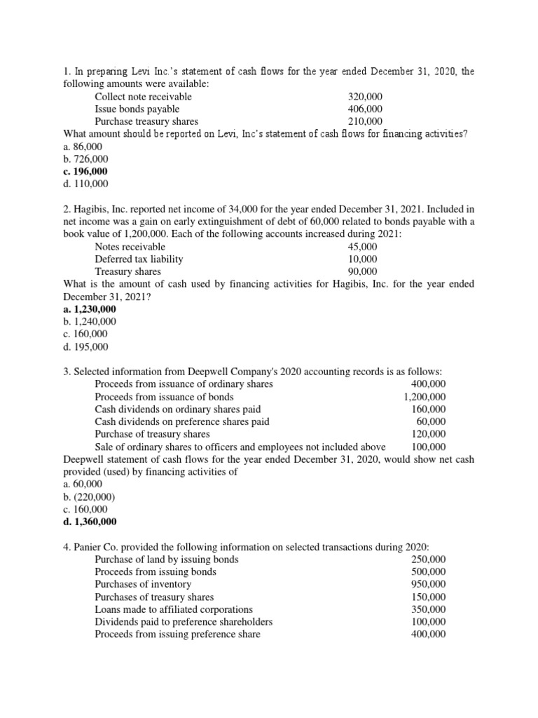Financing Equity Problems | PDF | Treasury Stock | Stocks