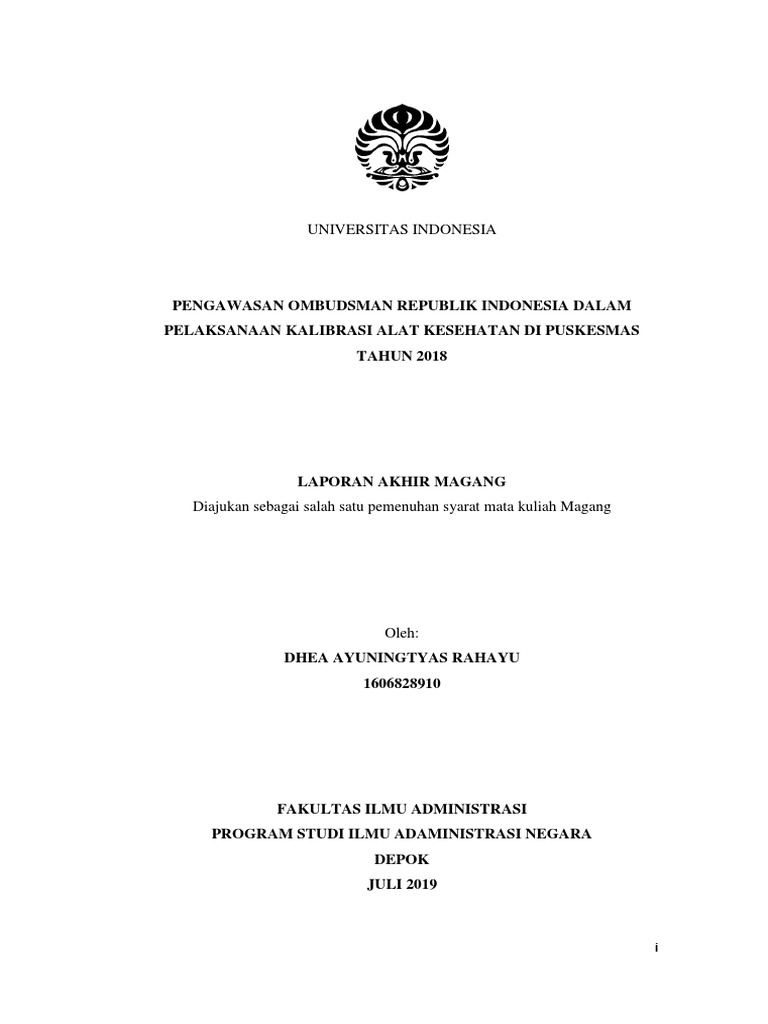 LAM - Dhea Ayuningtyas R - Negara - Reguler (Kelas B) PDF | PDF