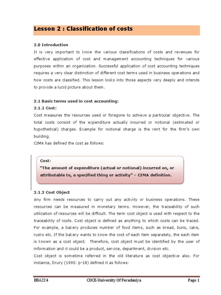 BBA Management Accounting | PDF | Cost | Cost Of Goods Sold