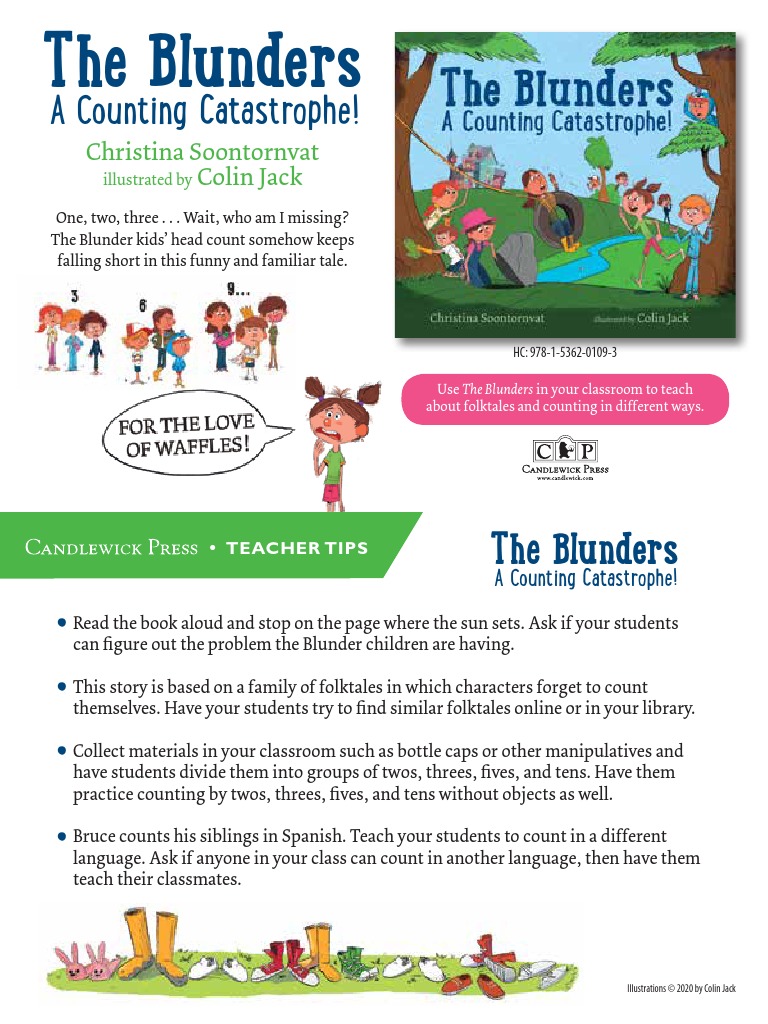 The Blunders: A Counting Catastrophe! Teacher Tip Card | PDF