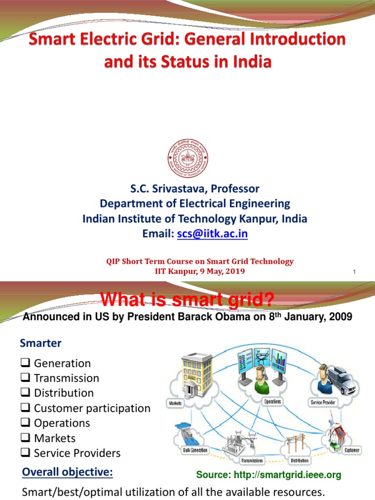 01 - Smart Grid-General Introduction and Its Status in India - S C ...