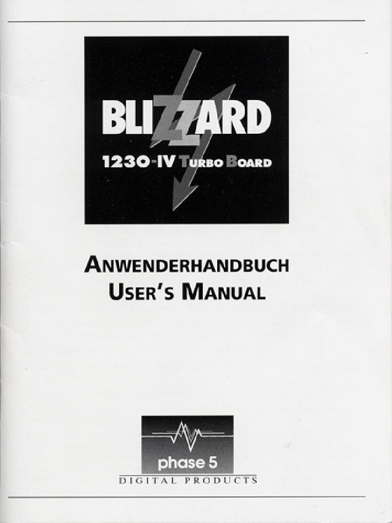 Blizzard 1230 IV Turbo Board | PDF