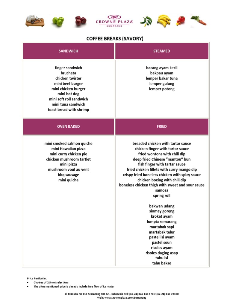 Savory and Sweet Coffee Break New | PDF | Pudding | Cakes