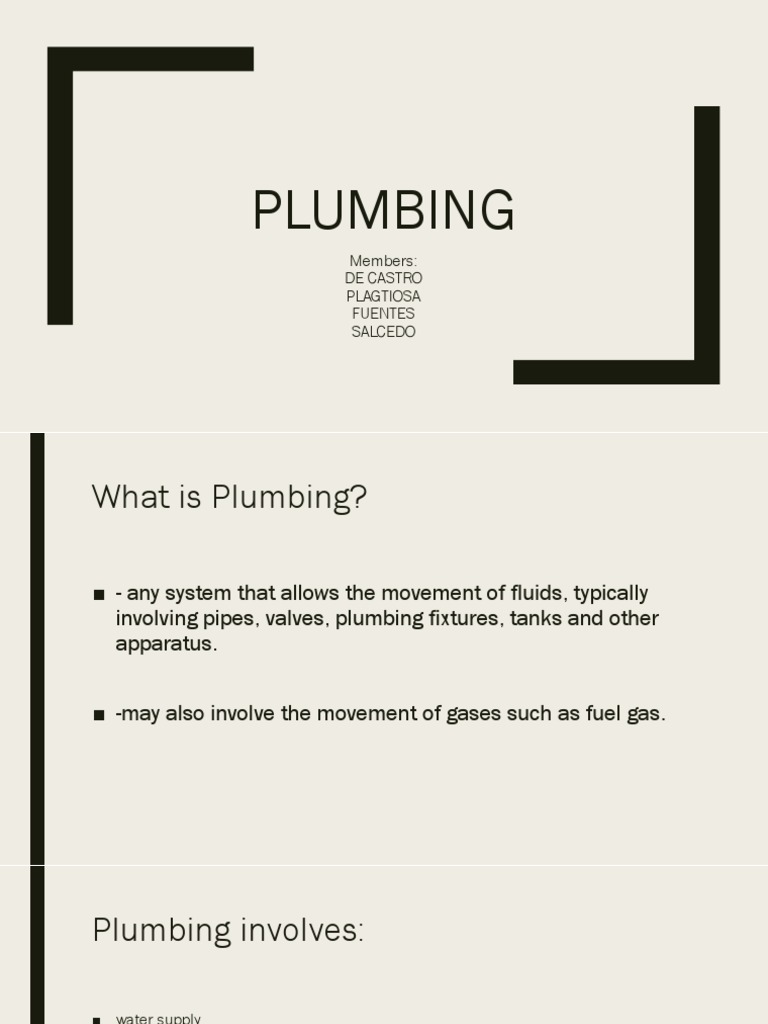 Plumbing | PDF
