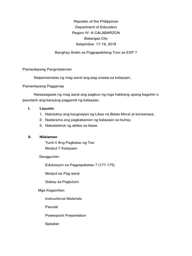 Kalayaan - Pagpapalalim | PDF