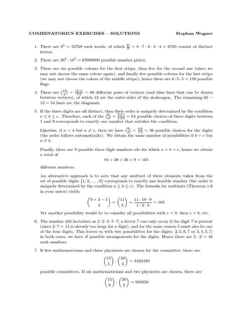 Solutions PDF | PDF | Numbers | Factorization