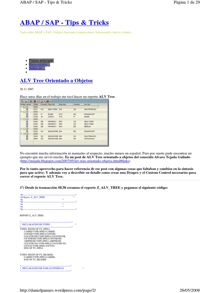Abap Tip & Tricks | PDF | Archivo de computadora | Xml