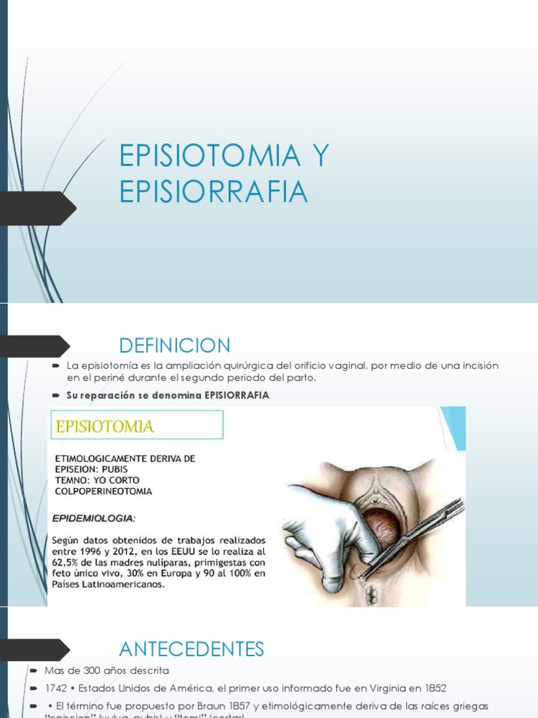 Episiotomia Y Episiorrafia | Parto | Rtt