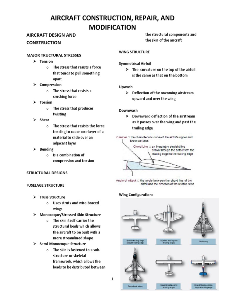 Aircraft Construction and Repair Overview | PDF | Helicopter Rotor ...