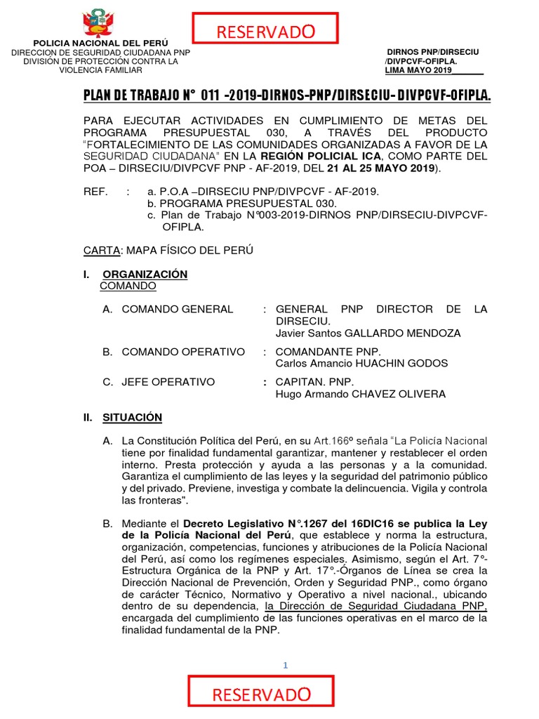 Plan Ica | PDF | Policía | La violencia contra las mujeres