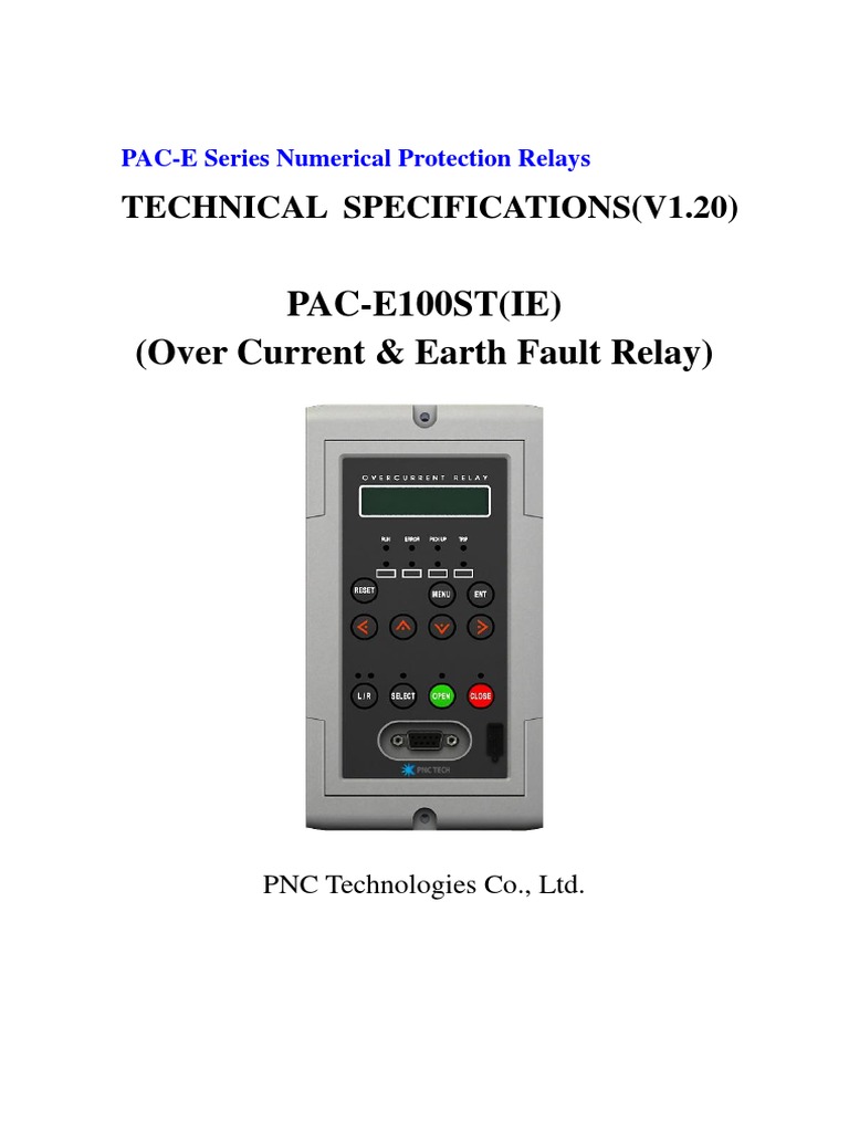 PAC - E100ST Technical - Spec - V1.20 (20180320) | Download Free PDF ...