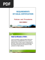 HAS 23000 Halal Certification Standards | PDF | Internal Audit | Audit