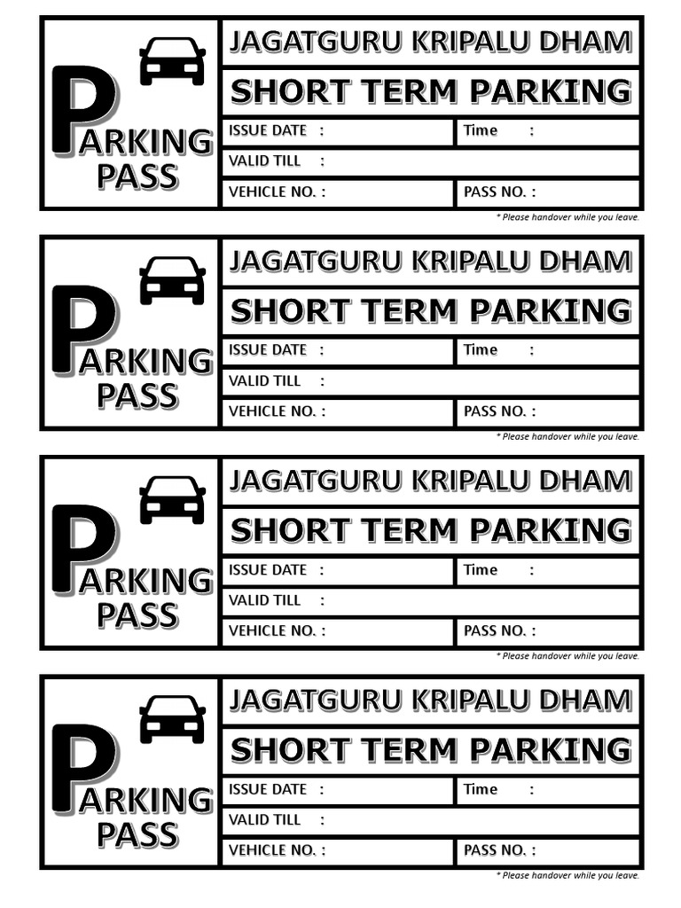 Parking Pass | PDF