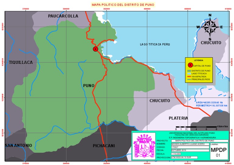 Mapa Politico de Puno | PDF